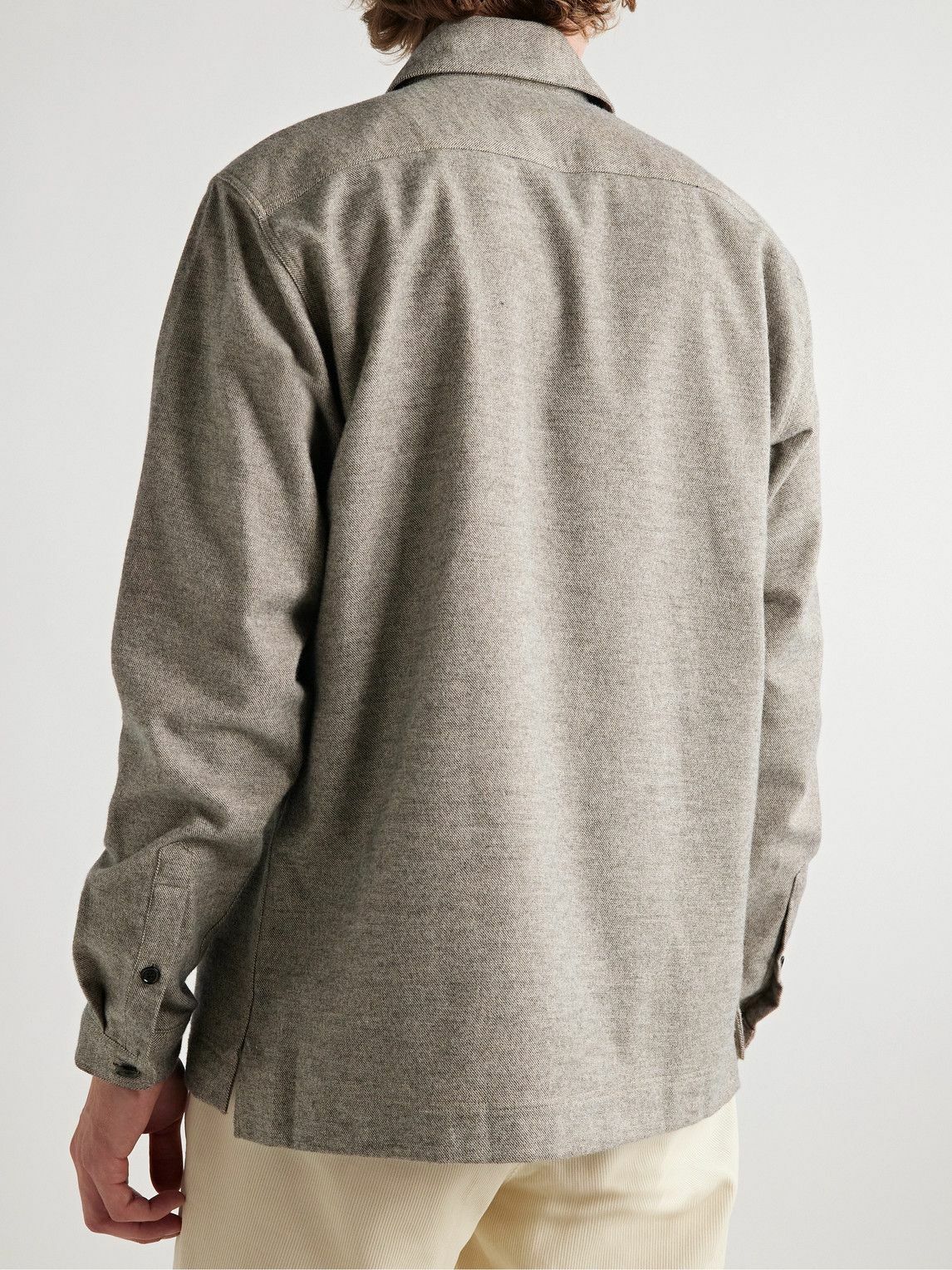 Oliver Spencer - Avery Cotton-Flannel Overshirt - Neutrals Oliver Spencer
