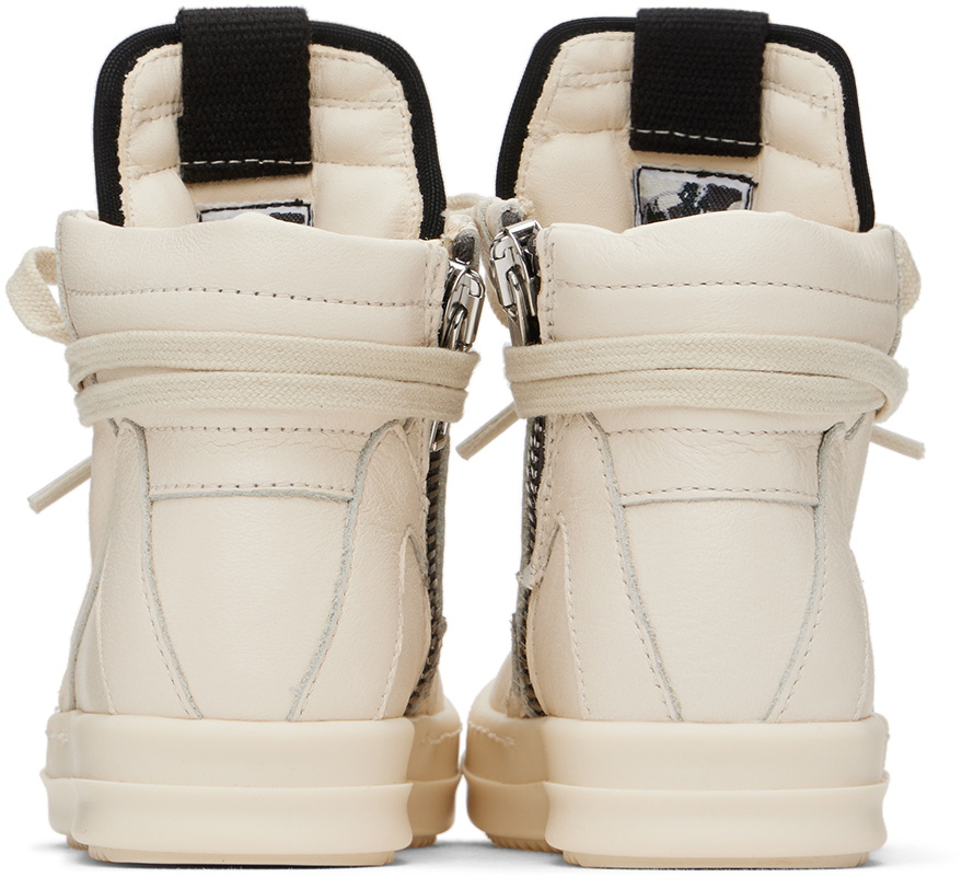 Rick Owens Baby Off-White Geobasket Sneakers Rick Owens