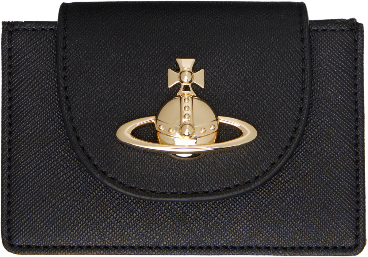 Vivienne Westwood Black Flap Card Holder Vivienne Westwood