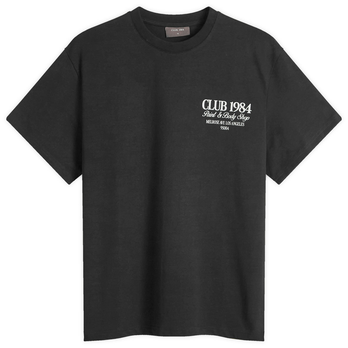Club 1984 Men's Body Shop T-Shirt in Black Club 1984