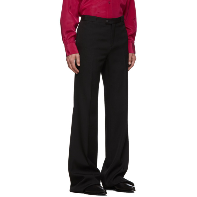Givenchy Black Wool Classic Flare Pants Givenchy