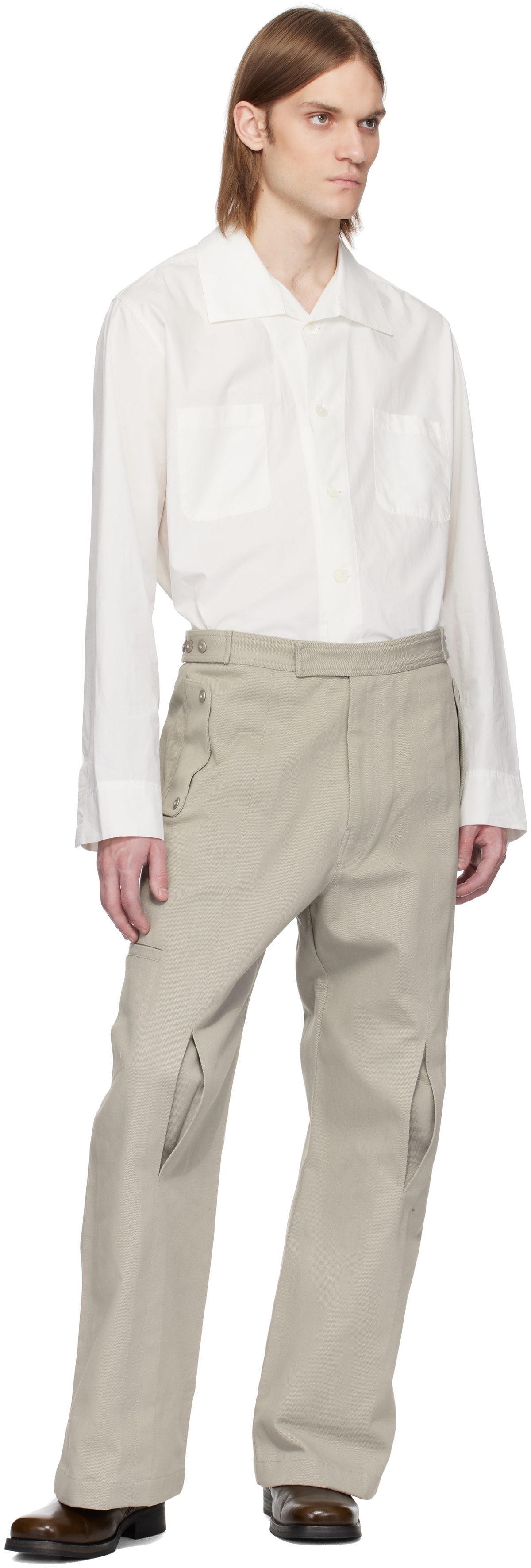 Omar Afridi Gray Carol Cargo Pants Omar Afridi