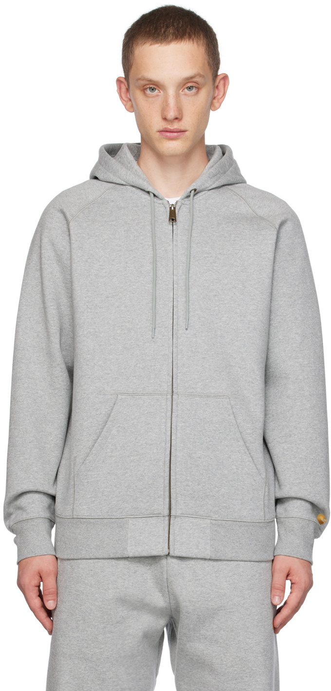Carhartt Work In Progress Gray Chase Hoodie Carhartt WIP