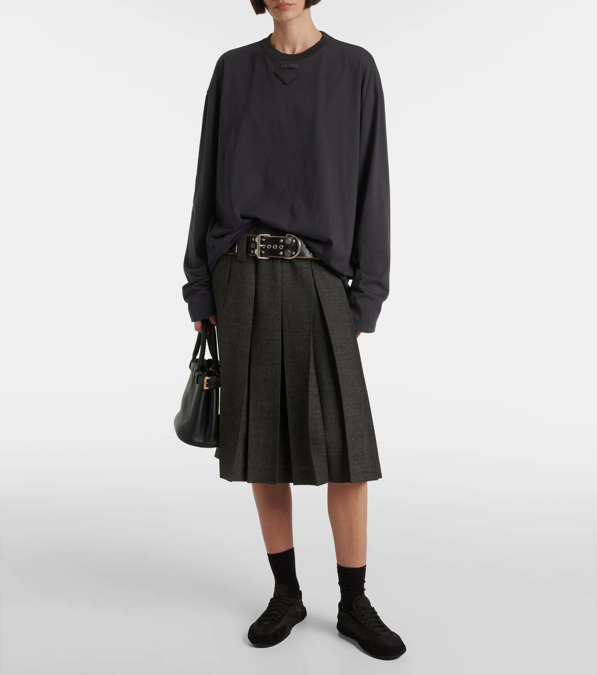 Prada Logo oversized cotton T-shirt Prada