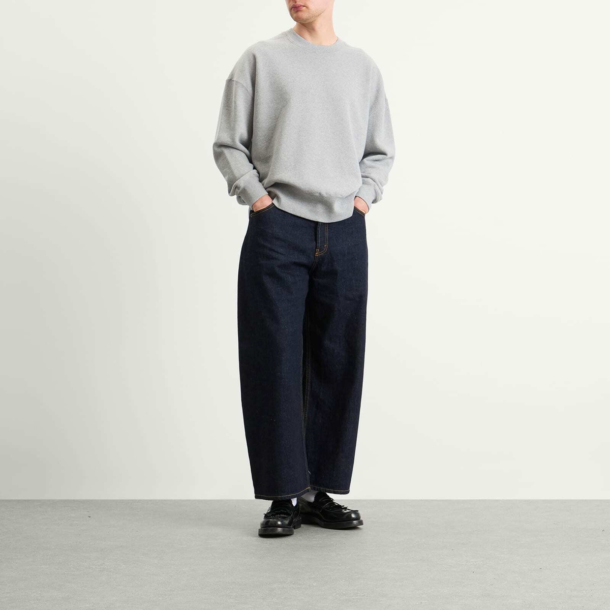 Studio Nicholson Men's x Beams Plus Holly Denim Jean in Indigo Studio ...