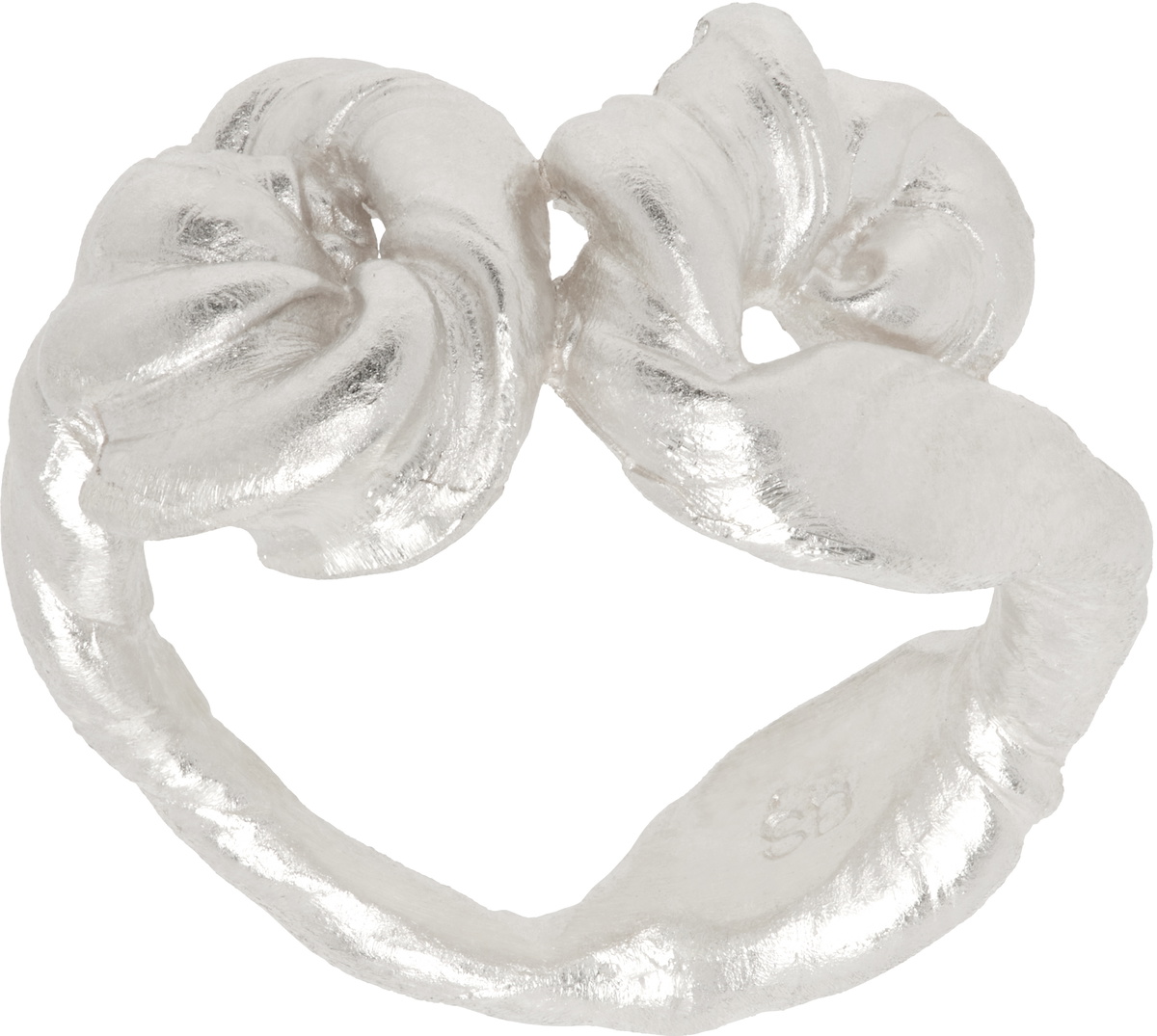 Seb Brown Silver Hell Spiral 2 Ring Seb Brown