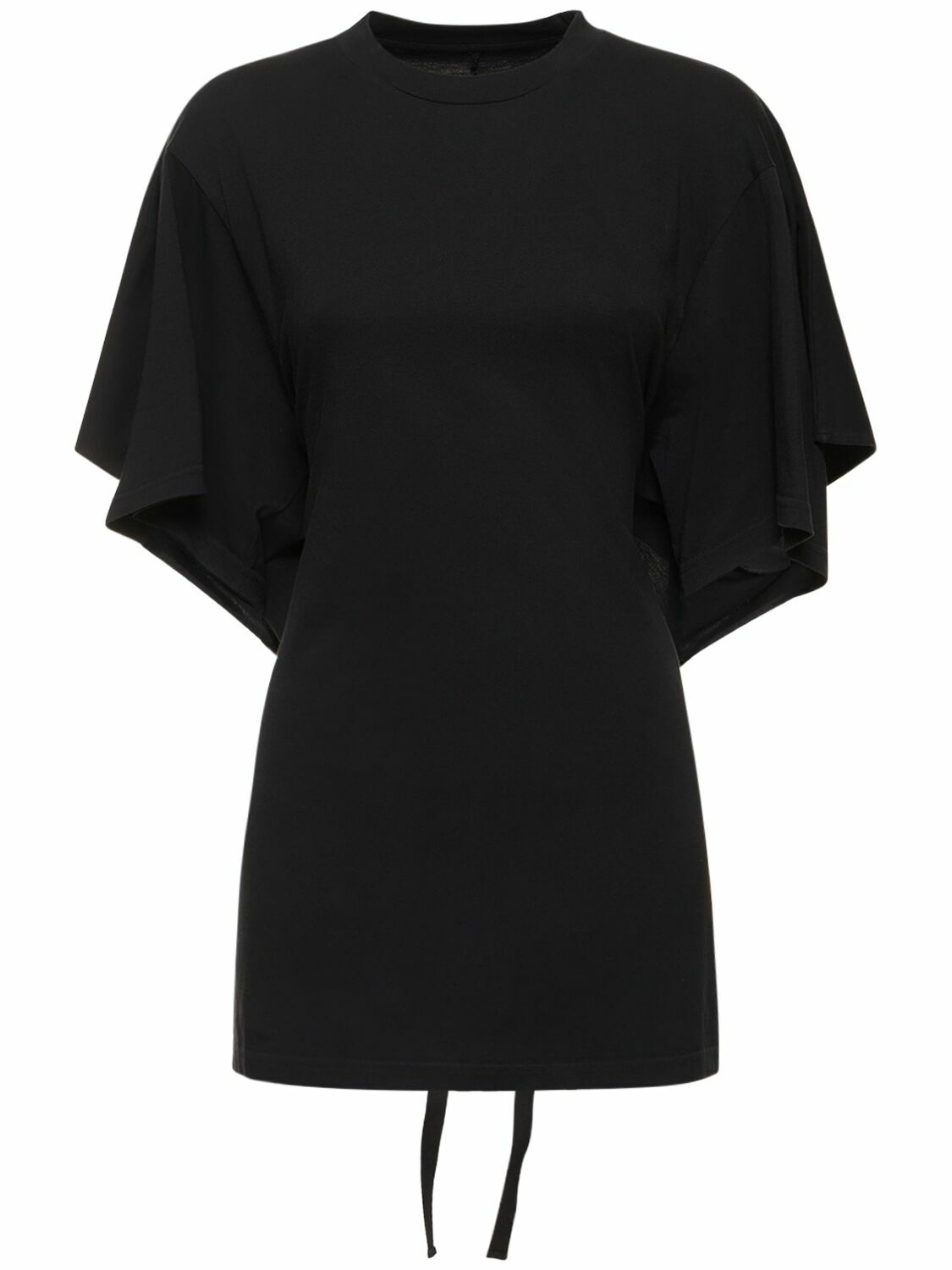 MM6 MAISON MARGIELA - Open Back Cotton T-shirt MM6 Maison Margiela