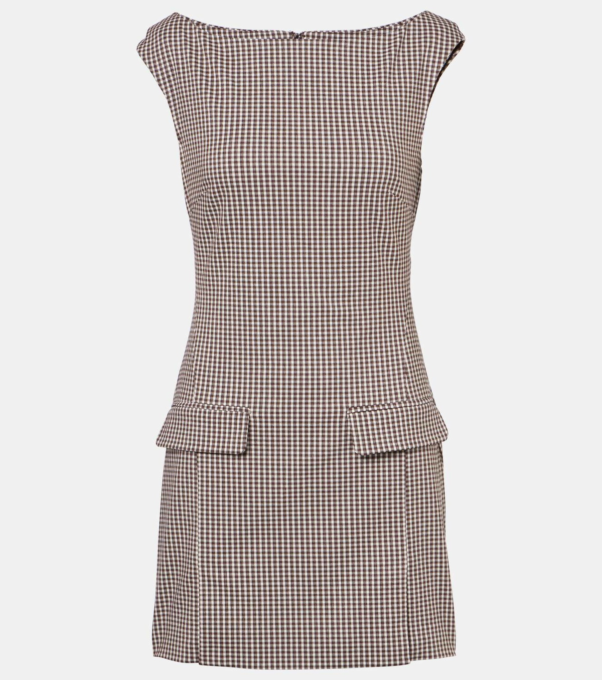Staud Walker checked minidress Staud