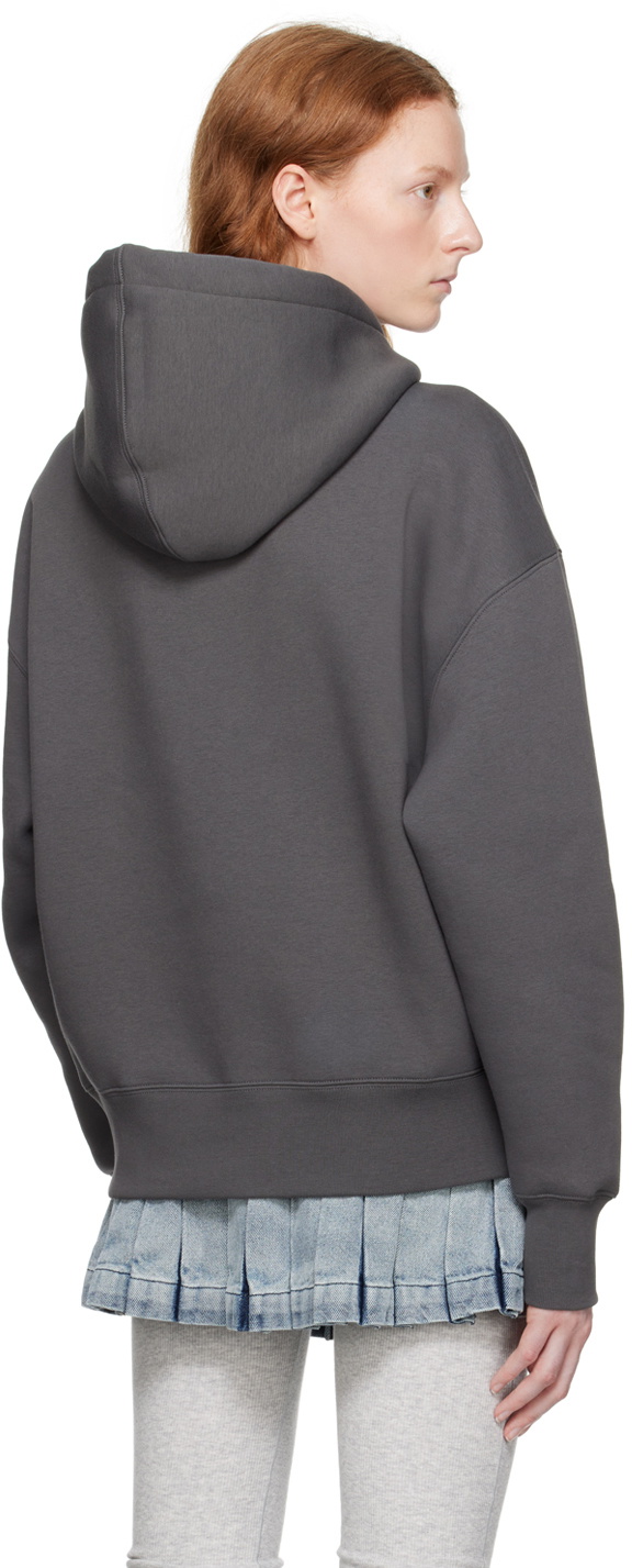 AMI Paris Gray Ami de Cœur Hoodie AMI