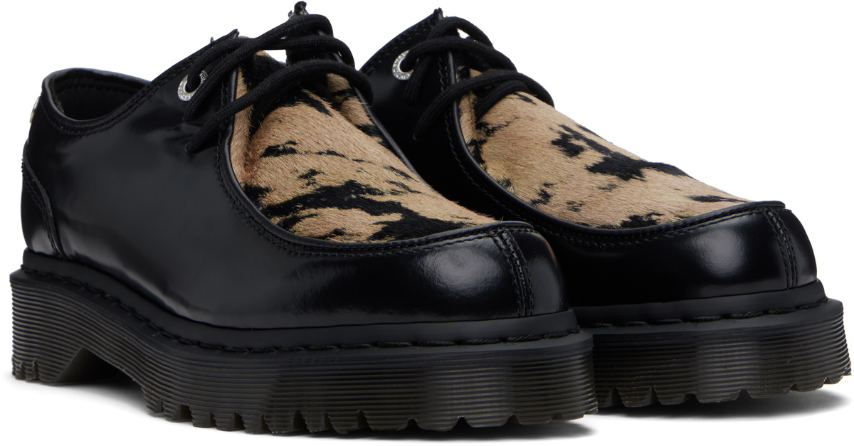 Dr. Martens Black Zeffir 3I Bex Buttero Hair On Derbys Dr. Martens