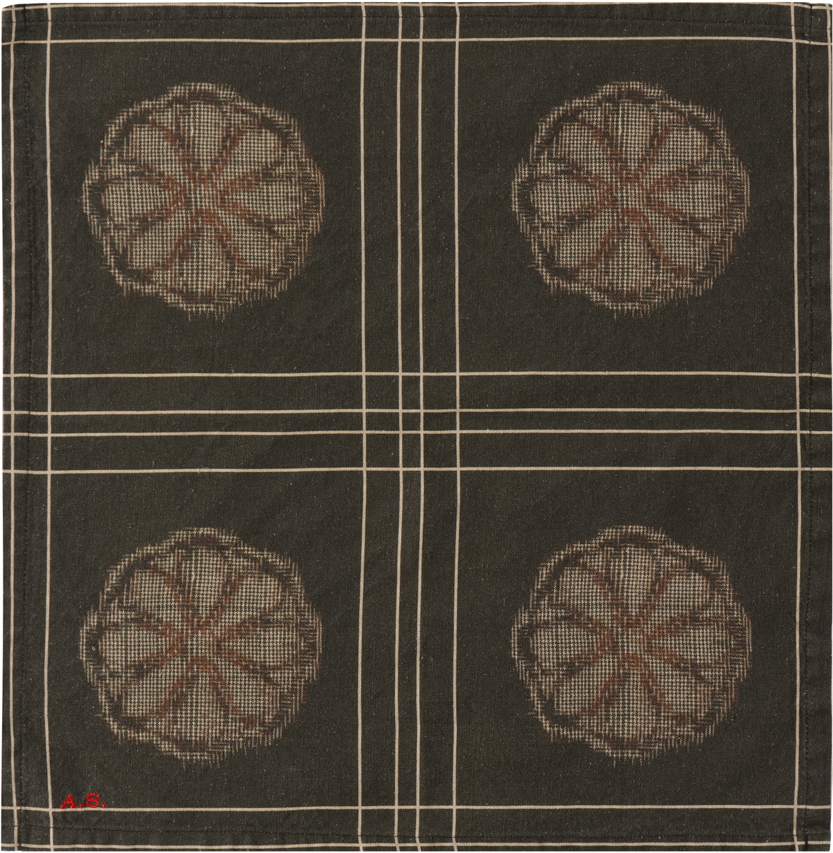Autumn Sonata Four-Pack Gray & Beige Eva Napkin Set