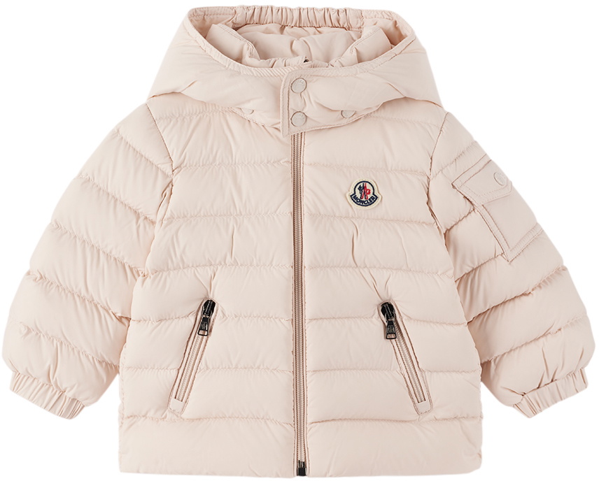 Moncler Enfant Baby Pink Jules Down Jacket Moncler Enfant