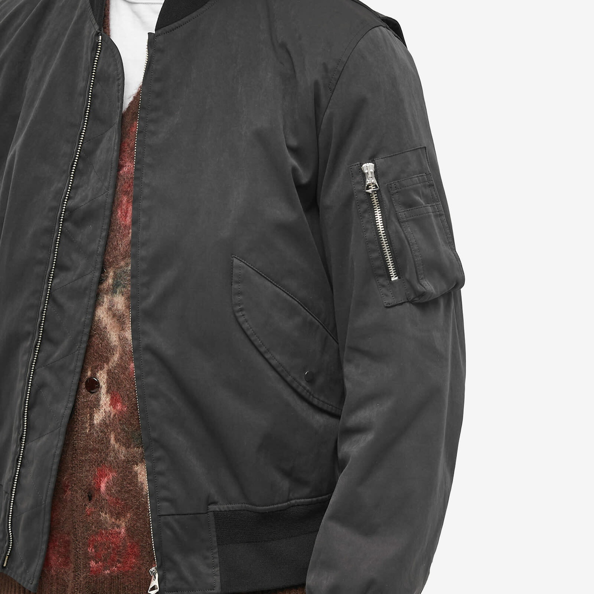 Ten C Men's Flight Jacket in Black Ten C