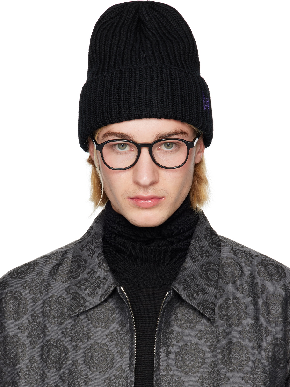 NEEDLES Black Watch Beanie Needles