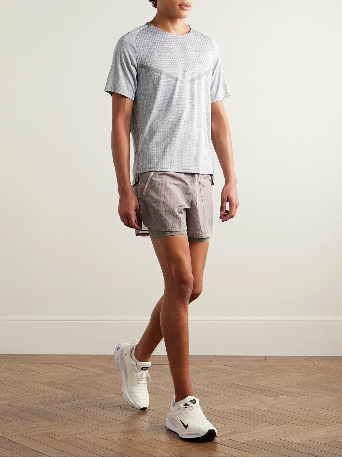 Nike Running - Stride 2-in-1 Straight-Leg Nylon-Ripstop and Dri-FIT ...