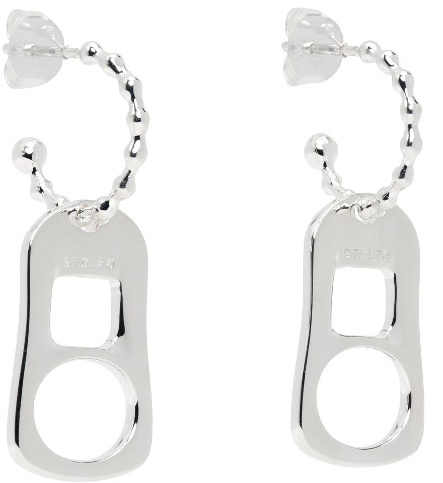 Stolen Girlfriends Club Silver Pop Tab Anchor Sleeper Earrings Stolen ...