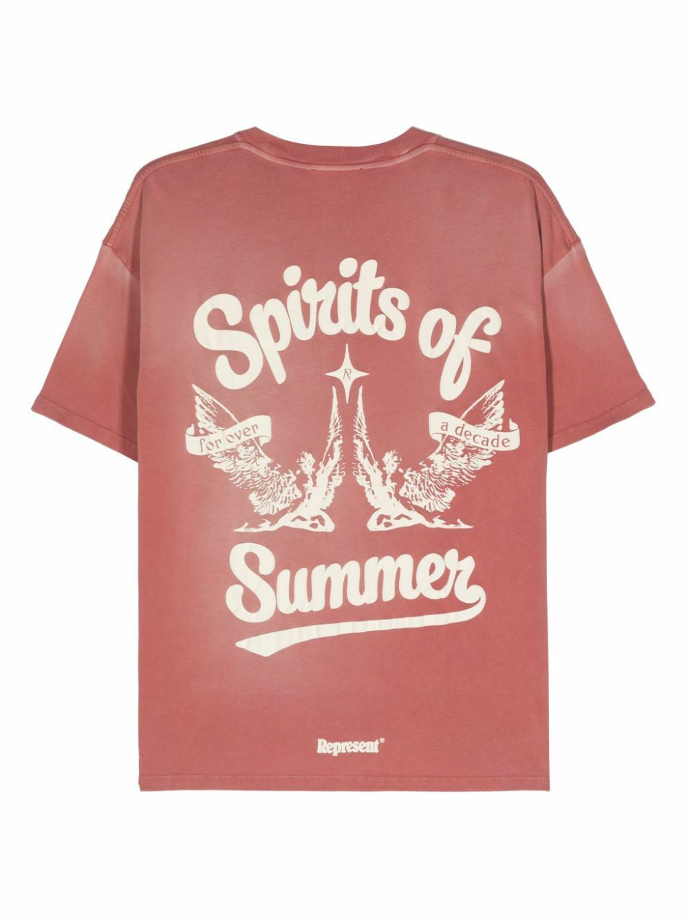 Represent Red Spirits Of Summer Cotton T-Shirt Represent