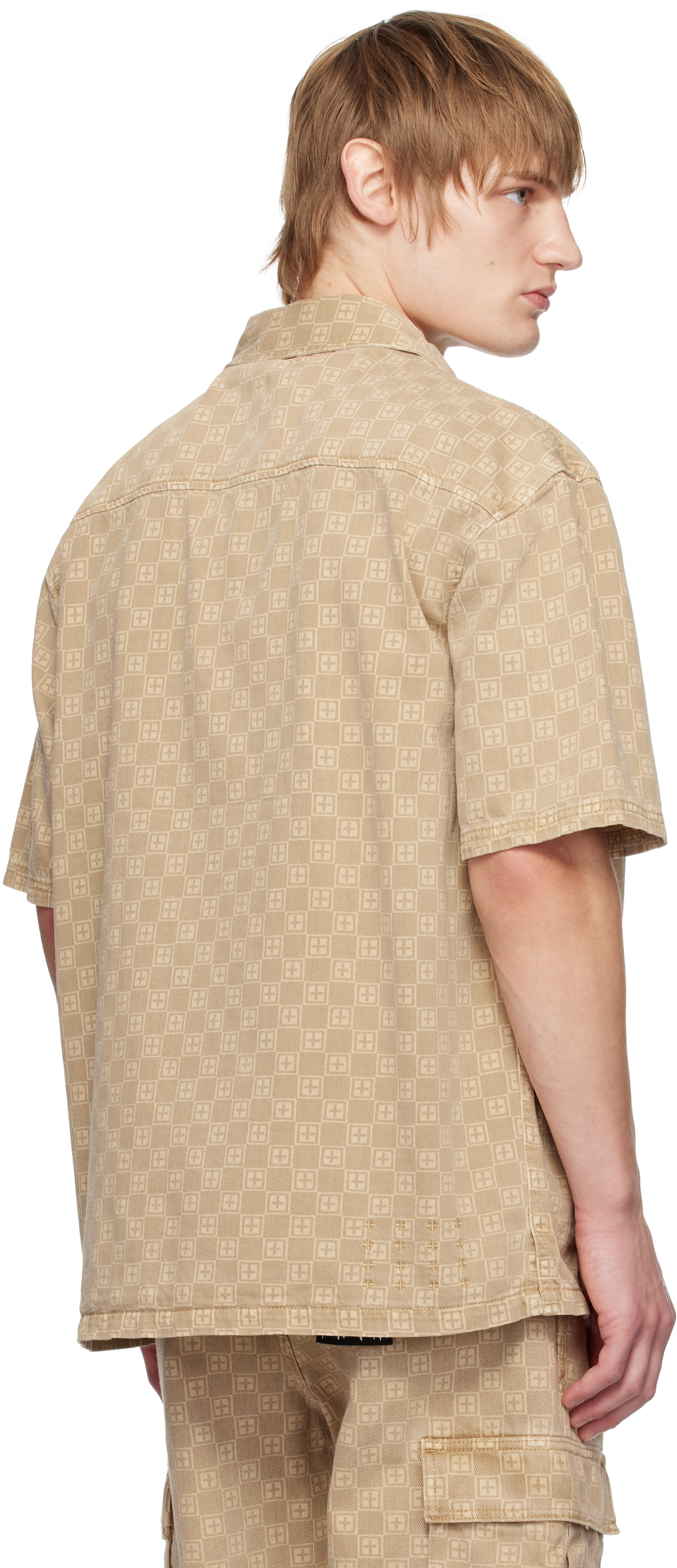 Ksubi Tan Box Denim Shirt Ksubi