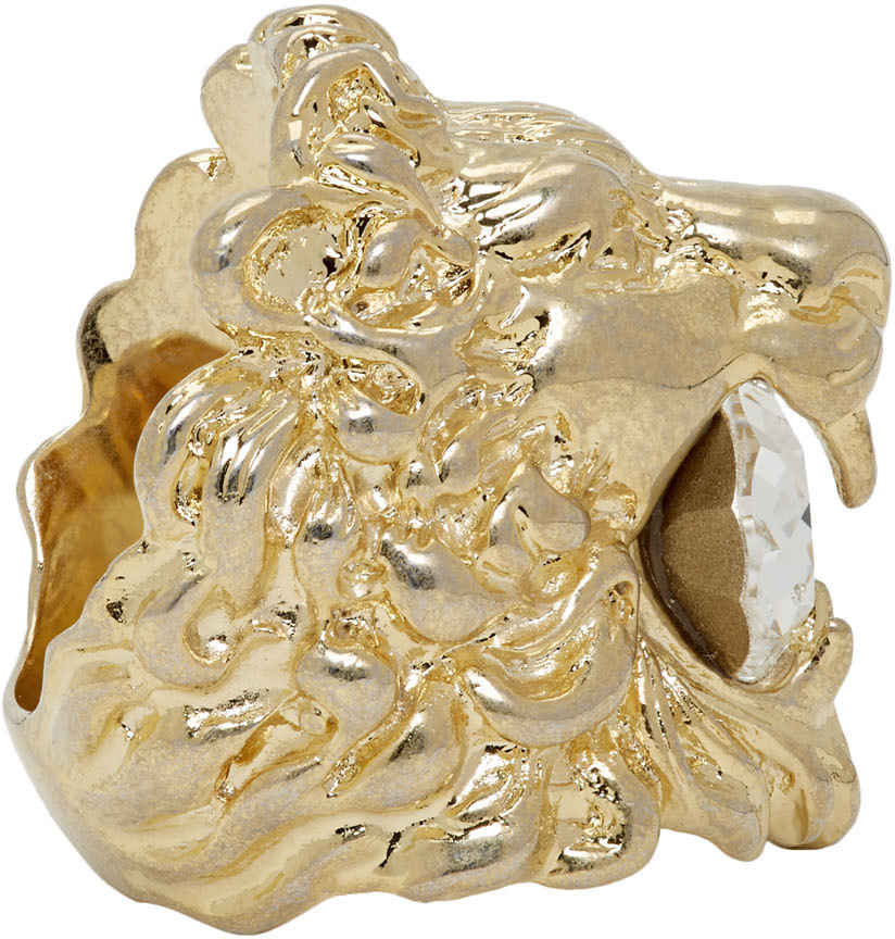 Gucci Gold Lion Head Ring Gucci