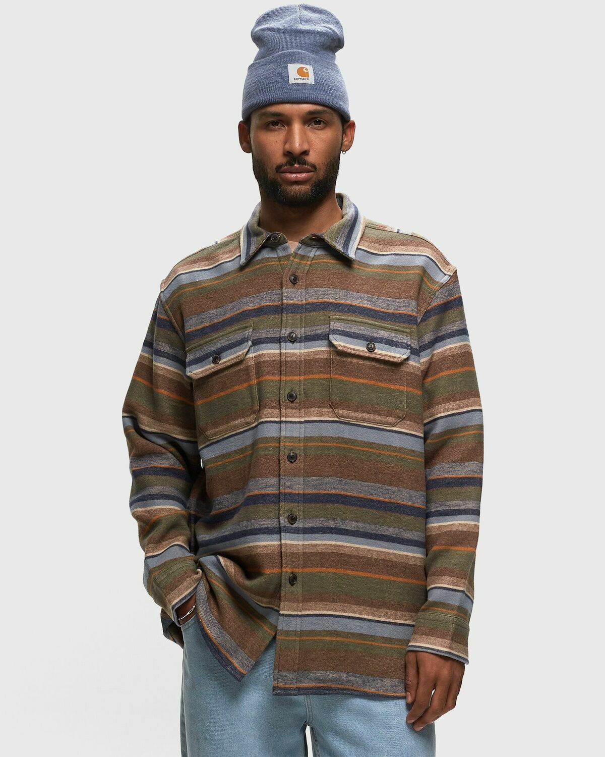 Pendleton Driftwood Shirt Multi Overshirts Pendleton