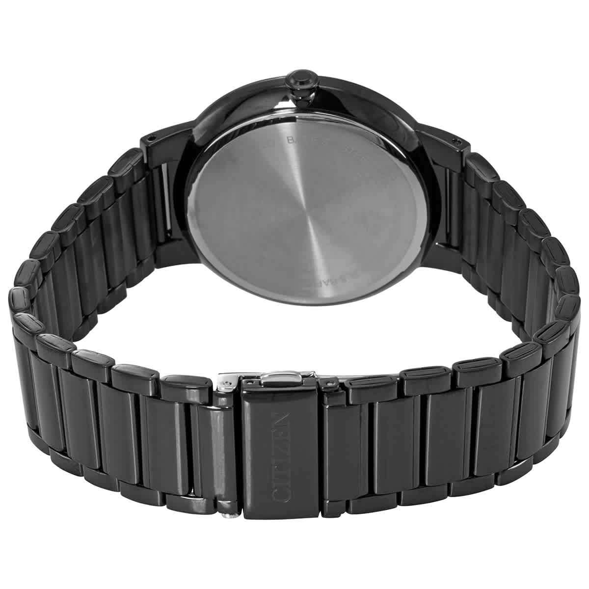 Citizen Quartz Black Dial Black-plated Mens Watch BI5017-50E Citizen