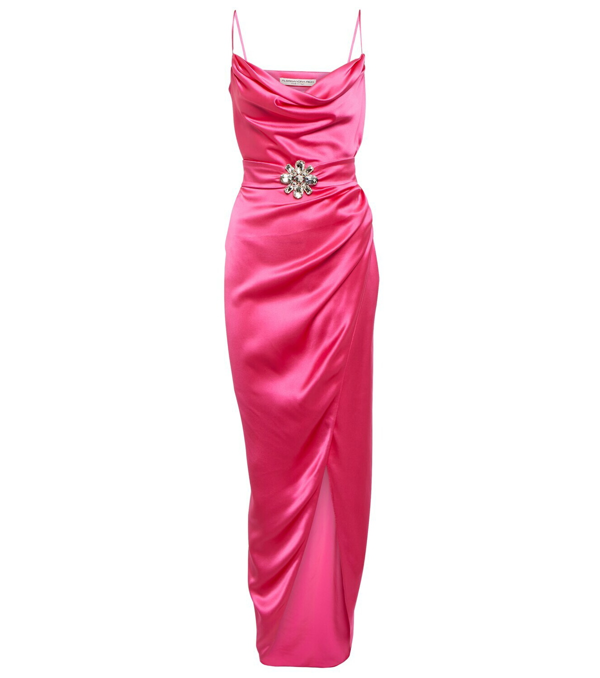 Alessandra Rich Embellished silk satin dress Alessandra Rich
