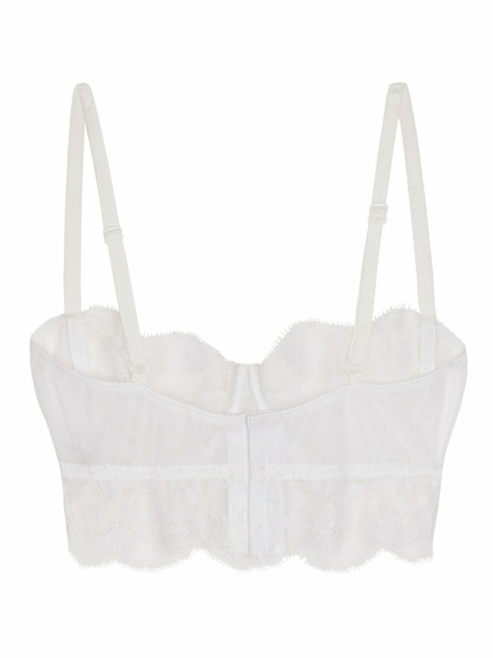 Dolce & Gabbana White Chantilly-Lace Balconette Bra Dolce & Gabbana