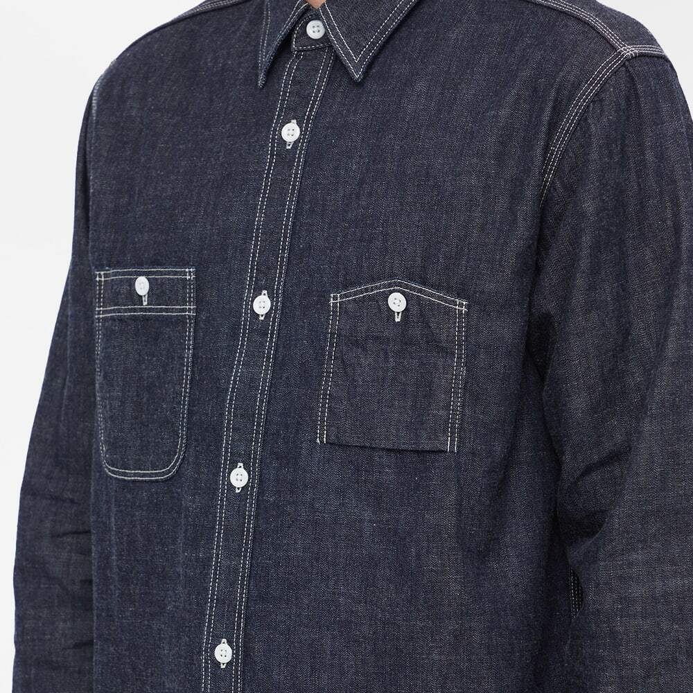 Beams Plus Men's Denim Work Shirt in Indigo Beams Plus