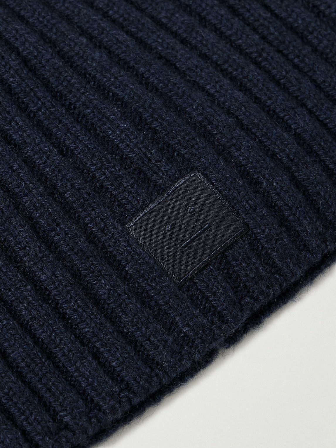 Acne Studios - Kubi Logo-Appliquéd Ribbed Wool Beanie Acne Studios