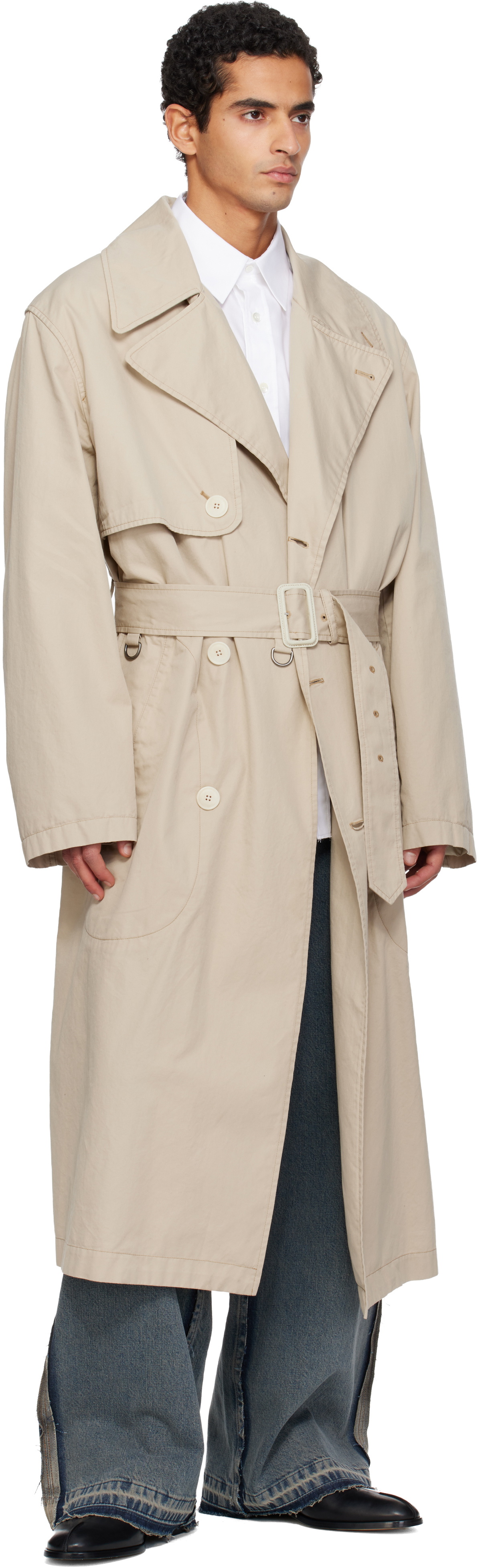 MM6 Maison Margiela Black New Classic Stitch Derbys MM6 Maison Margiela