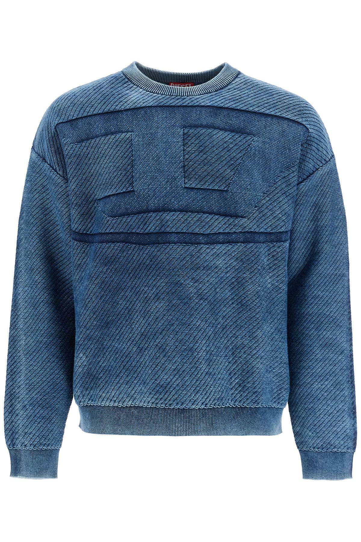 DIESEL k-klevery pullover with oval Blue Diesel