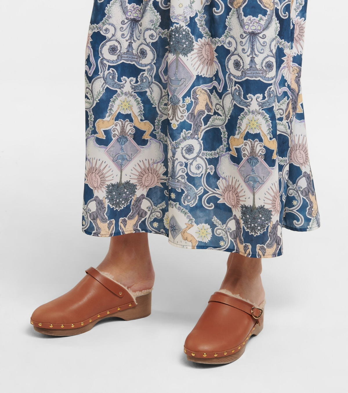 Ancient Greek Sandals - Shearling-lined leather clogs Ancient Greek Sandals