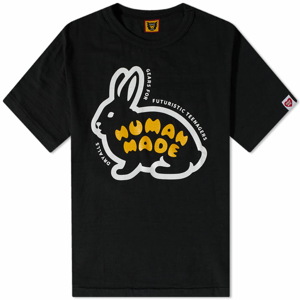 Human Made Men's Rabbit T-Shirt in Black Human Made