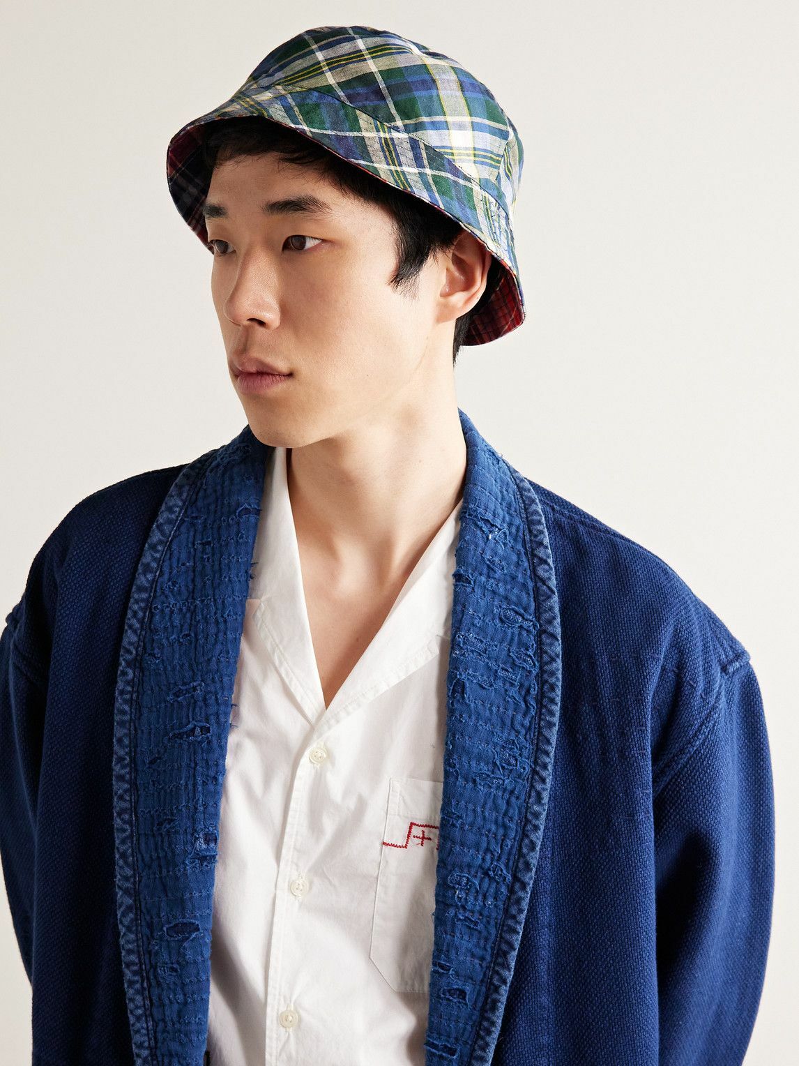 Original Madras - Reversible Checked Cotton Bucket Hat