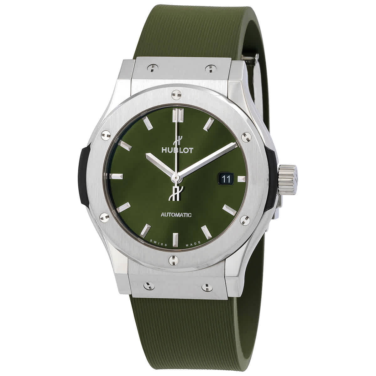 Hublot Classic Fusion Automatic Green Dial Mens Watch 542.NX.8970.RX Hublot