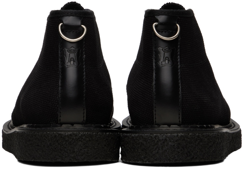 Fred Perry Black George Cox Edition Canvas Monkey Sneakers Fred Perry