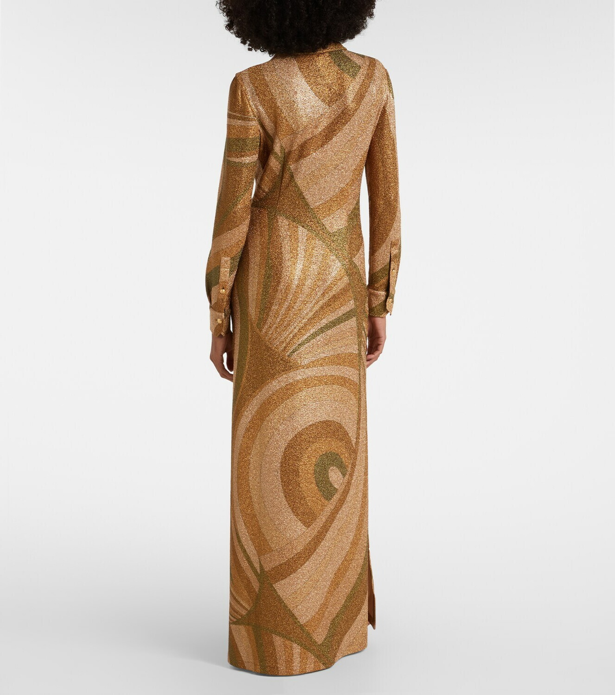 Pucci Iride lamé jersey shirt dress Emilio Pucci