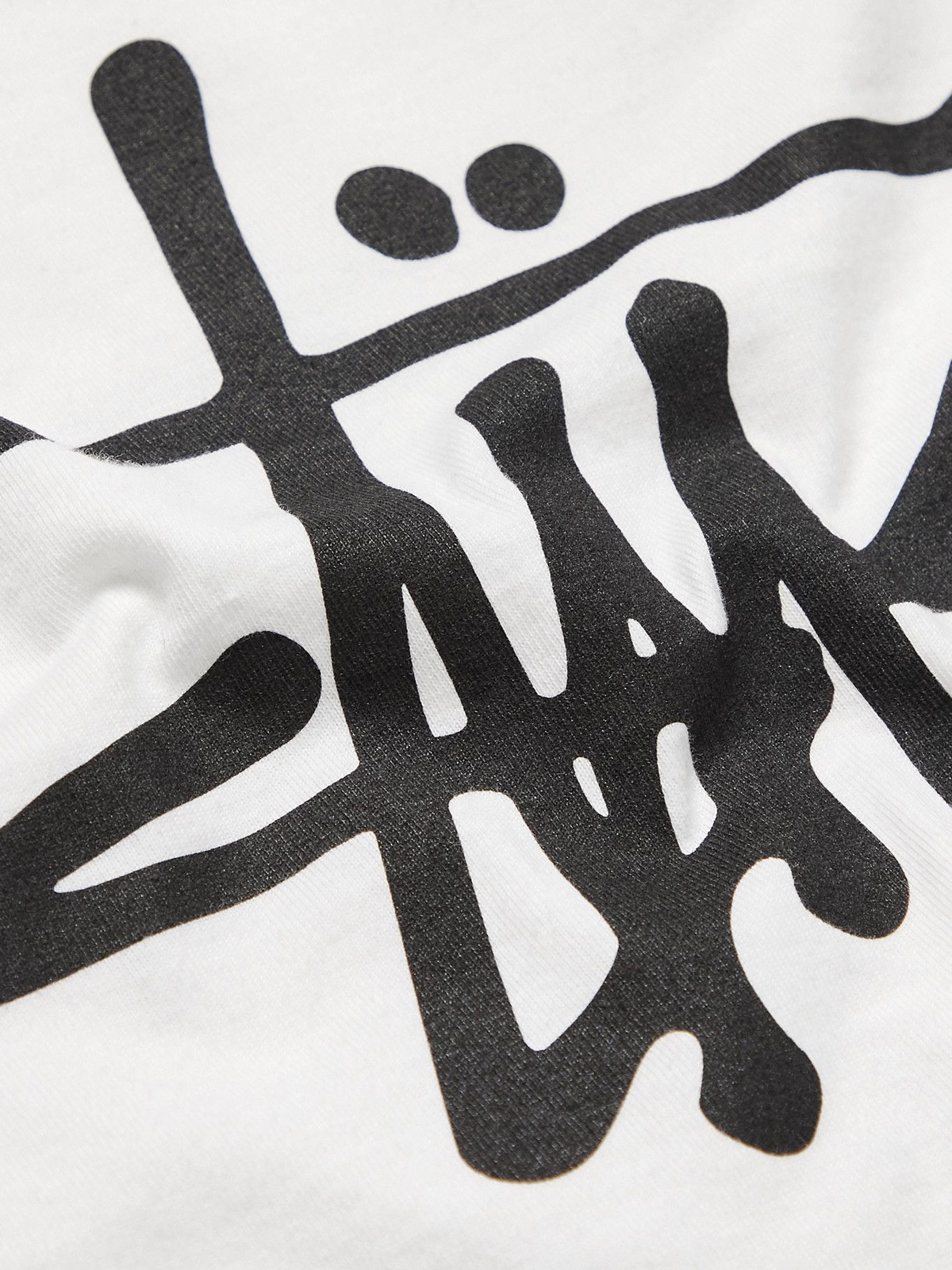 Stussy - Logo-Print Cotton-Jersey T-Shirt - White Stussy