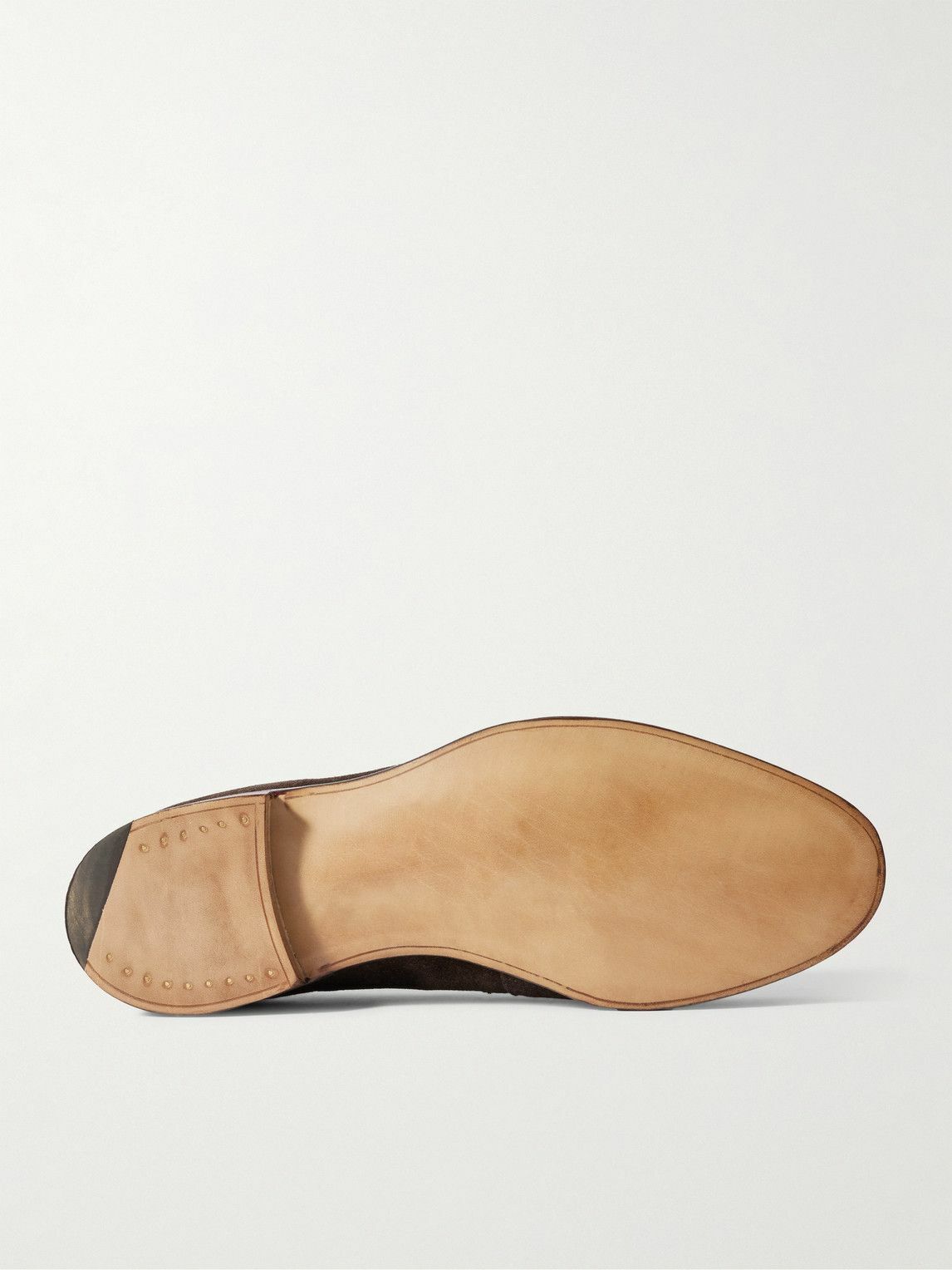 Drake's - Charles Suede Penny Loafers - Brown Drake's