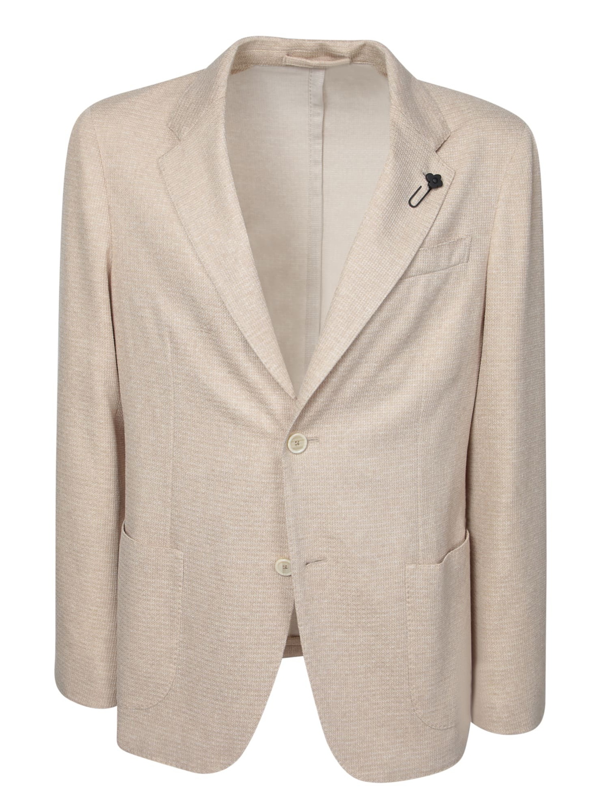 Lardini Beige Knit Jacket Lardini