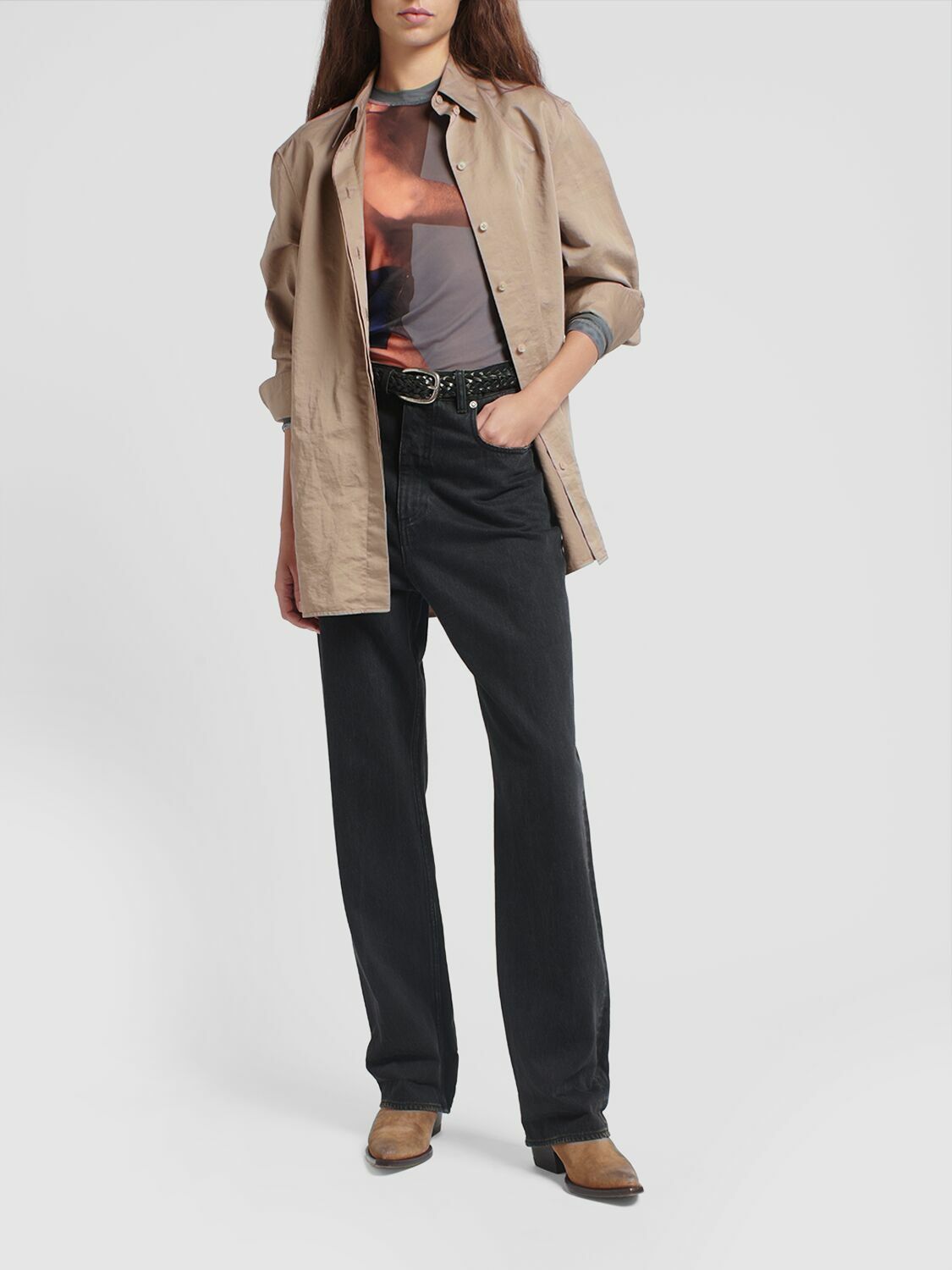 GOLDEN GOOSE - Golden Kim One Washed Jeans Golden Goose Deluxe Brand