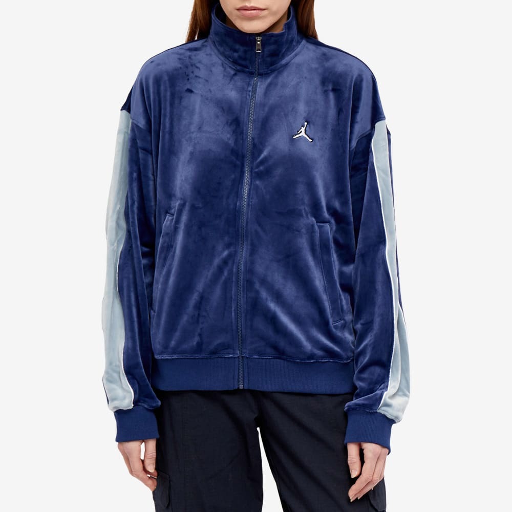 Air Jordan Men's Velour Track Jacket in Midnight Navy/Stealth/White ...