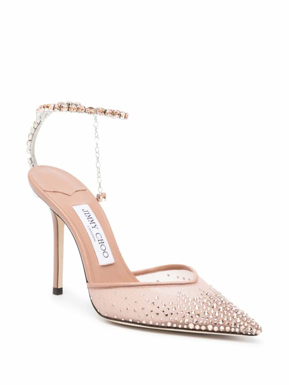 JIMMY CHOO - Saeda 100 Crystal Embellished Pumps Jimmy Choo
