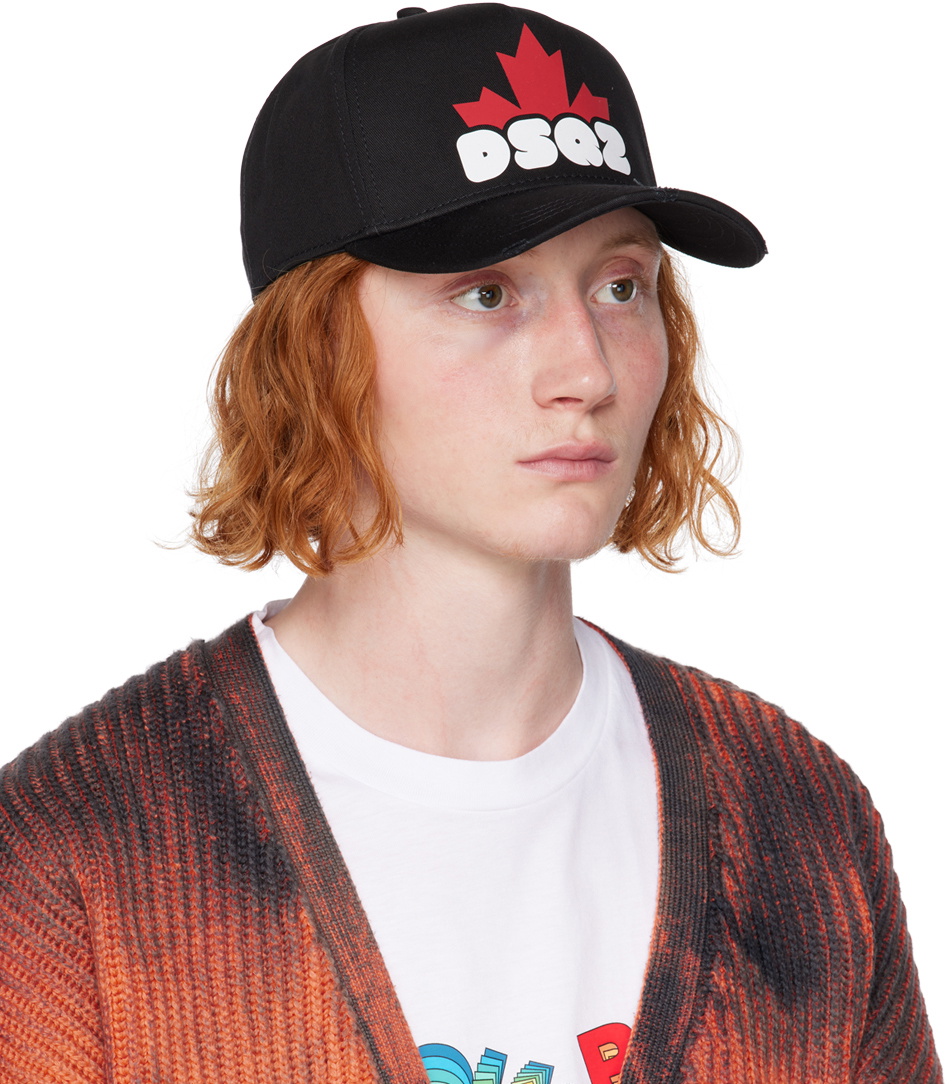 Dsquared2 Black 'DSQ2' Cap Dsquared2