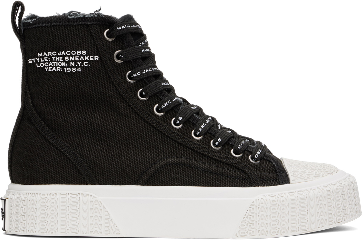 Marc Jacobs Black 'The High Top Sneaker' Sneakers Marc Jacobs