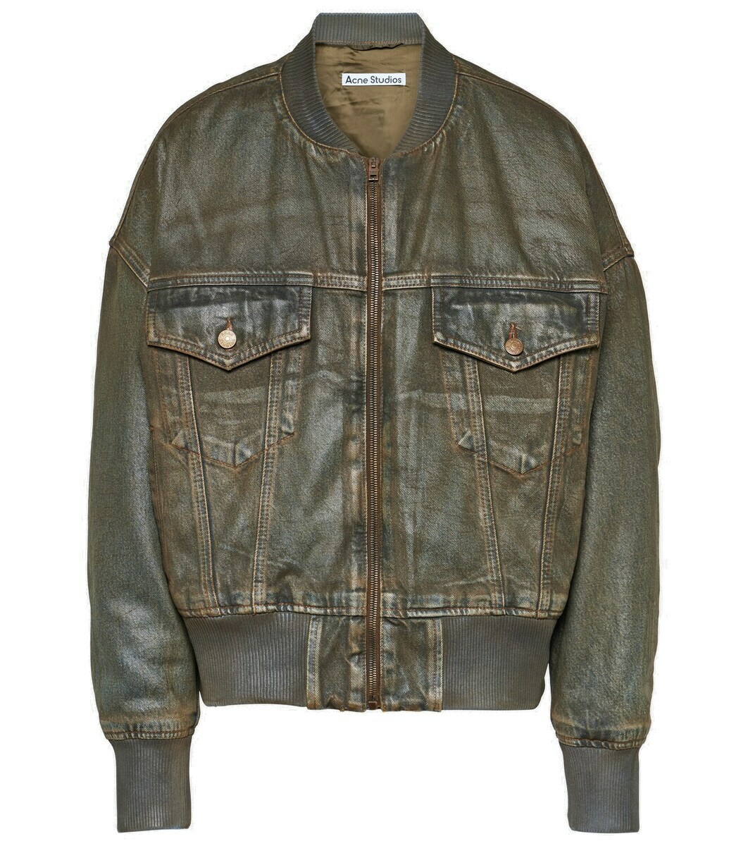 Acne Studios Coated denim bomber jacket Acne Studios