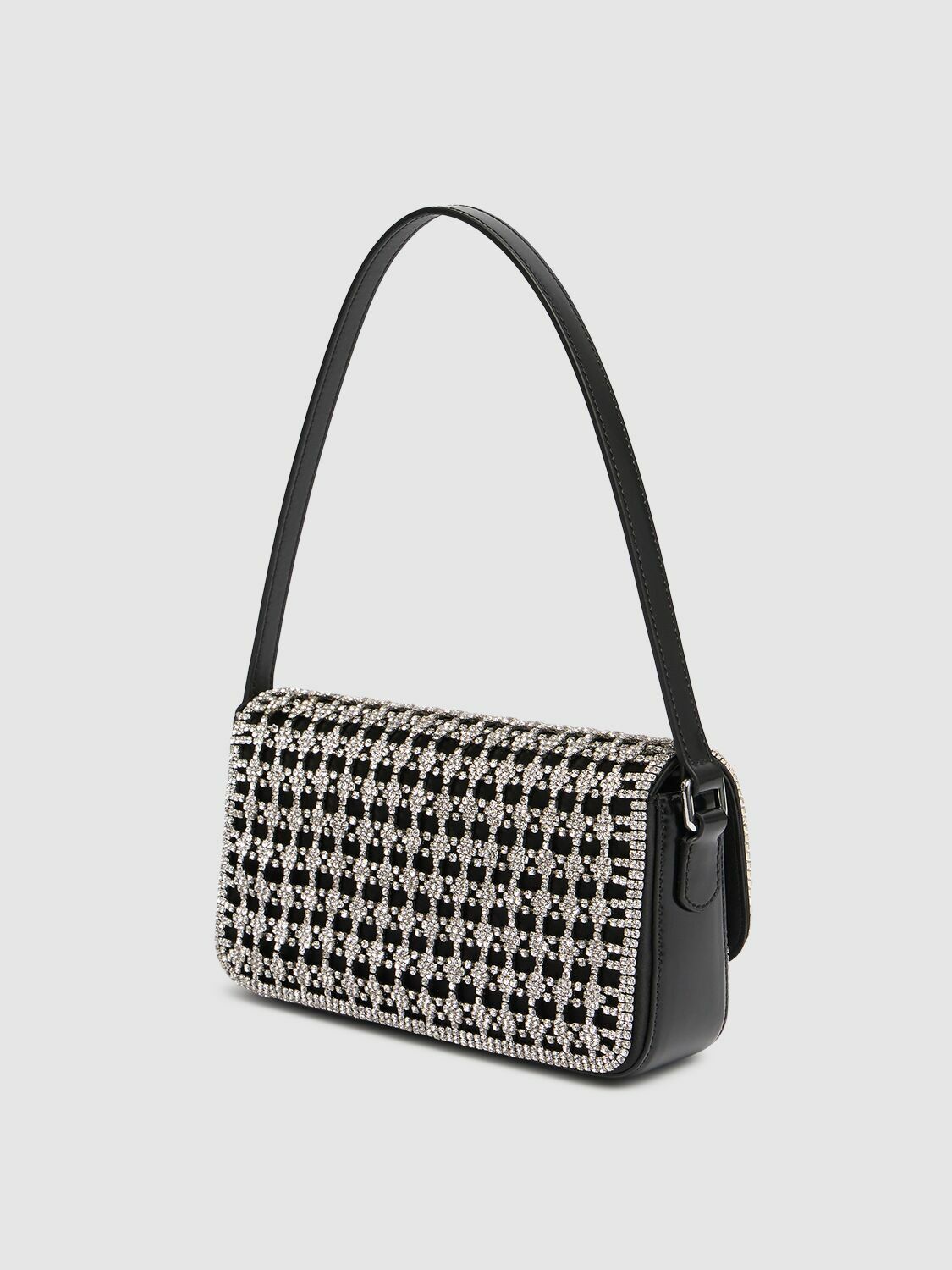 SELF-PORTRAIT Chainmail Crystal Shoulder Bag Self-Portrait