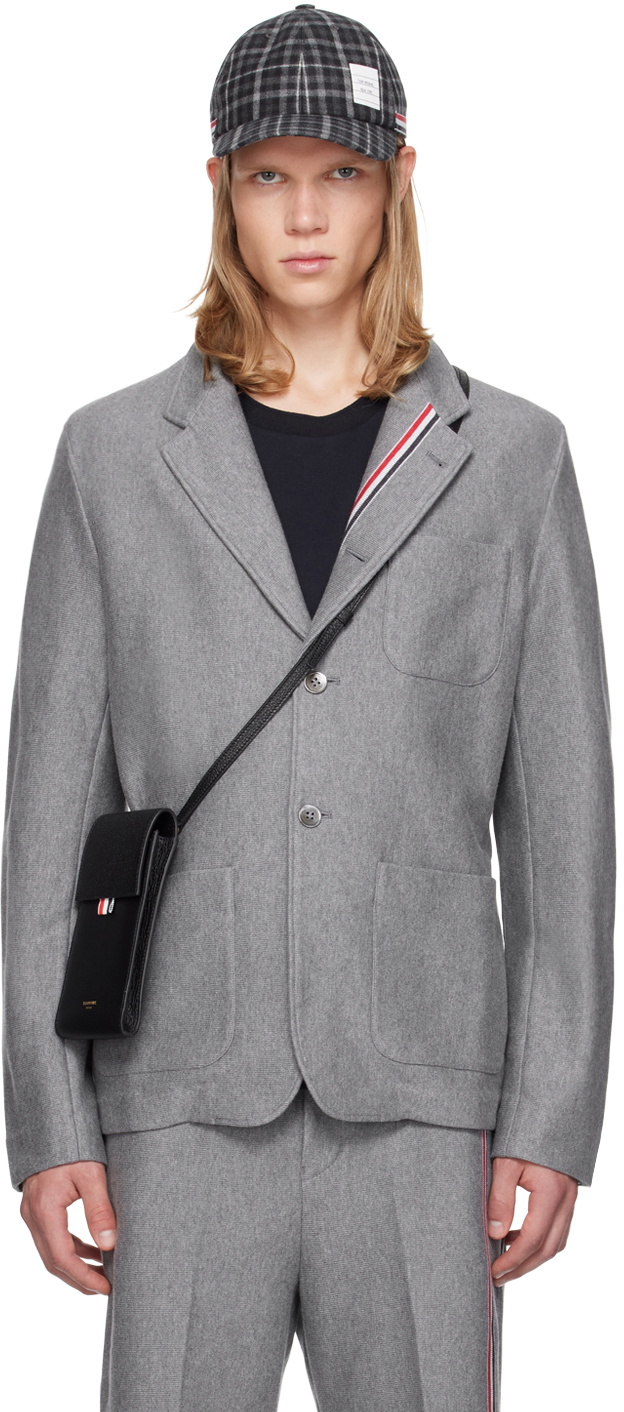 Thom Browne Gray Sack Blazer Thom Browne