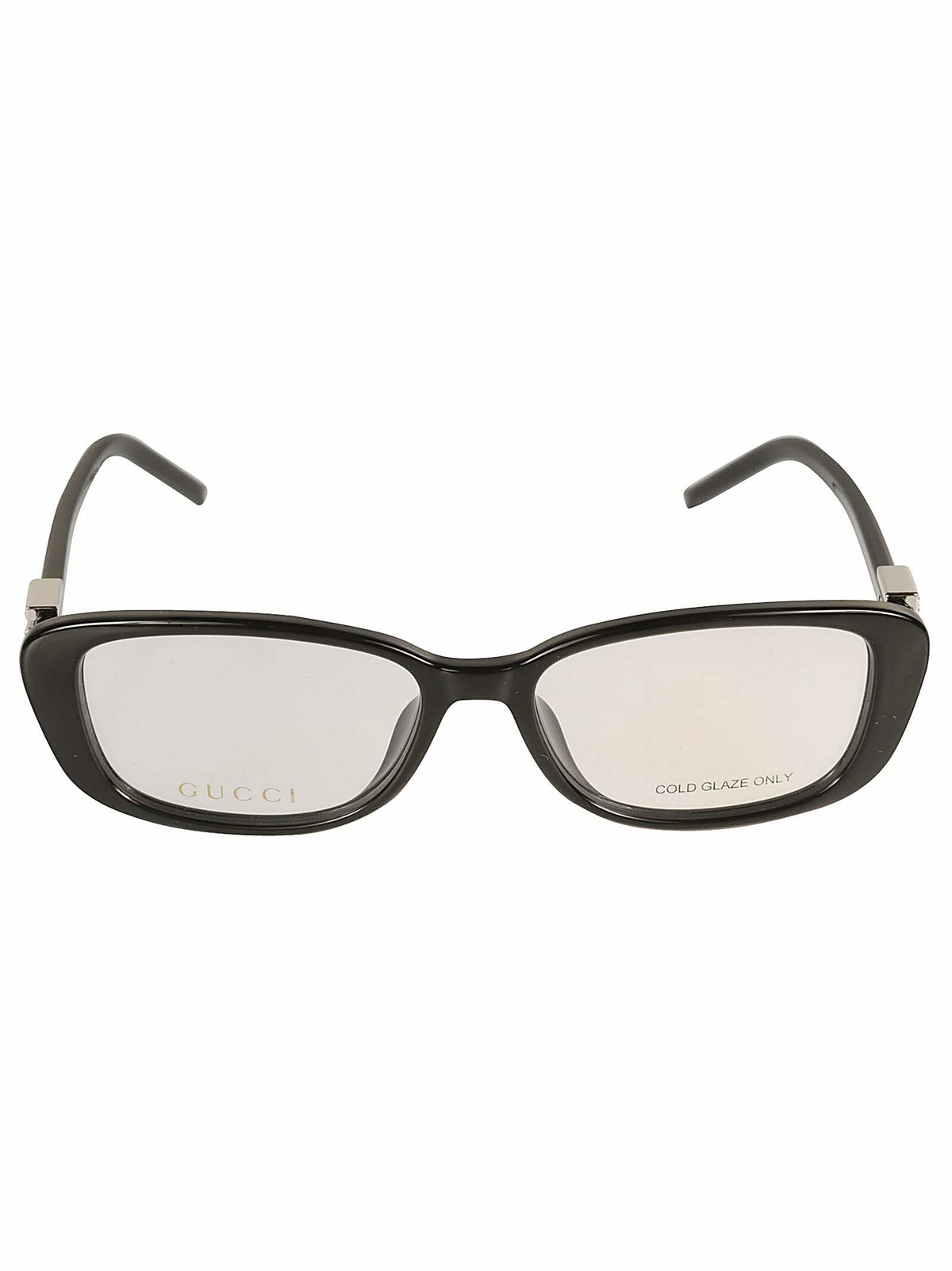 Gucci Eyewear Rectangle Logo Lens Flat Frame Gucci