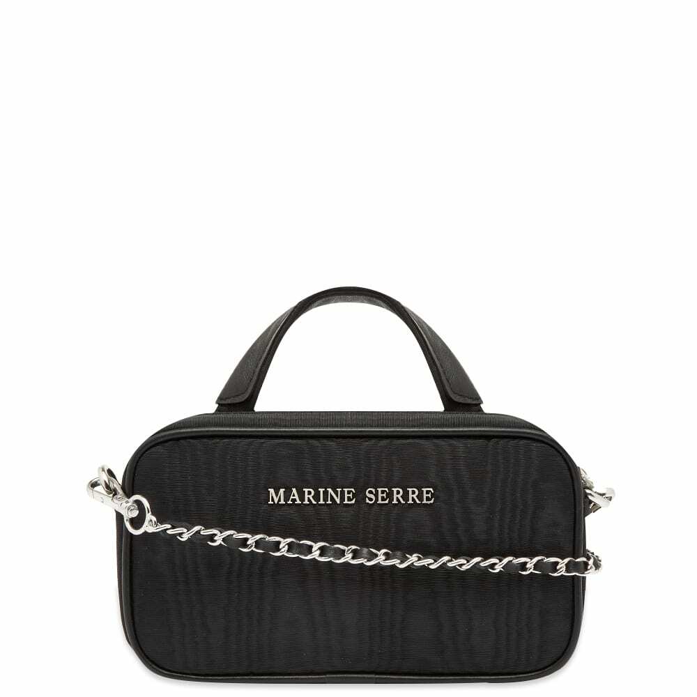 Marine Serre Women's Moire Mini Madame Bag in Black Marine Serre